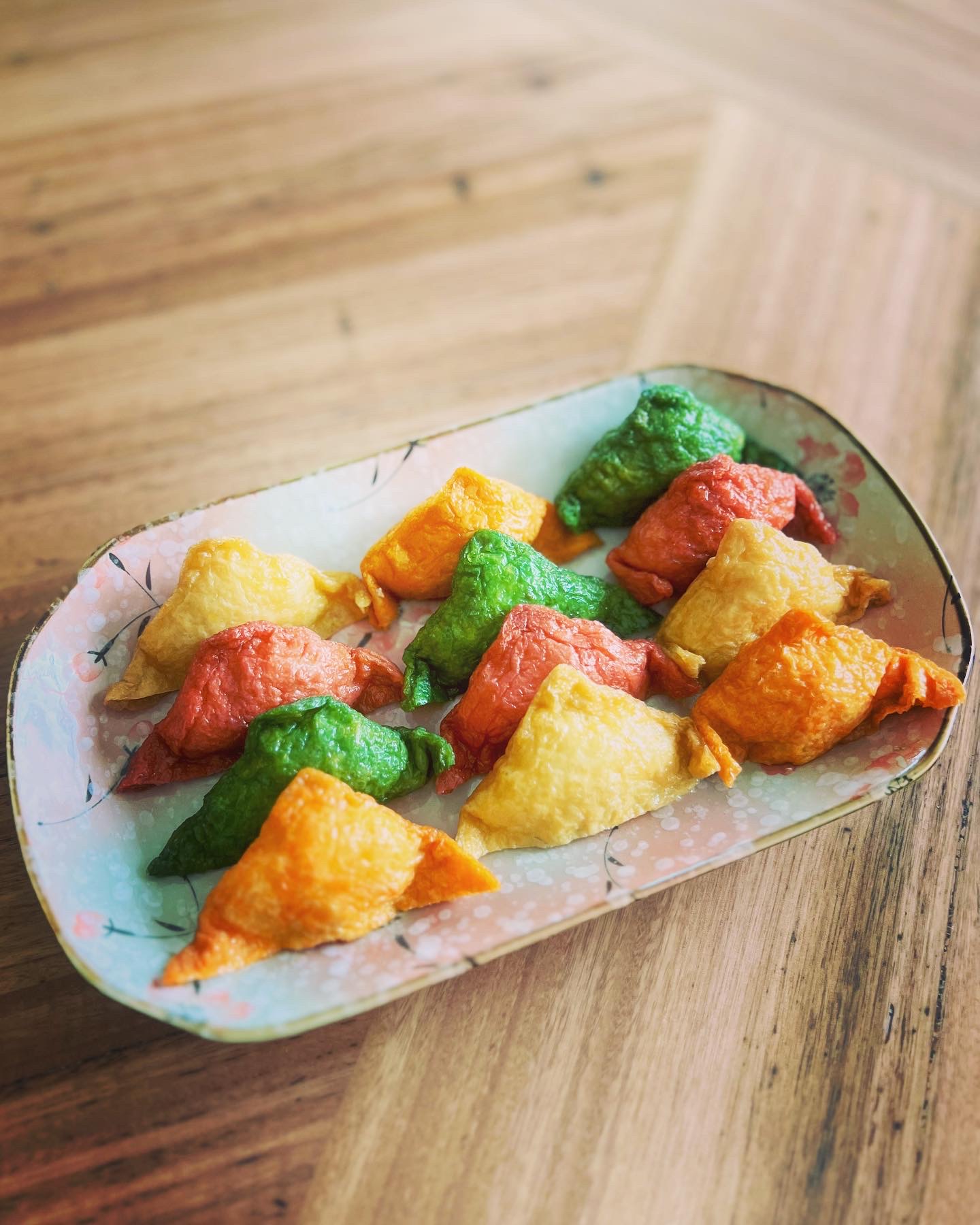 Indulge in the Colorful and Flavorful Inari Sushi - Maguro Bar